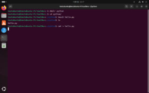 UbuntuでコマンドラインでPythonを使ってHelloWorldを表示する | デジタル生活
